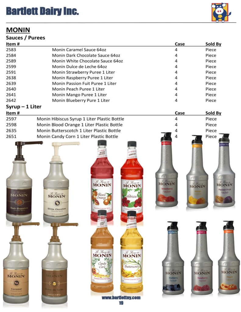 Product Catalog – Bartlett Dairy – A New York Milk Company
